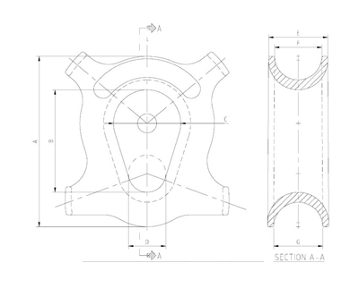Synthetic Rope Thimble/HDG Semi Enclosed Thimbles/Hawser Thimble - Waysail